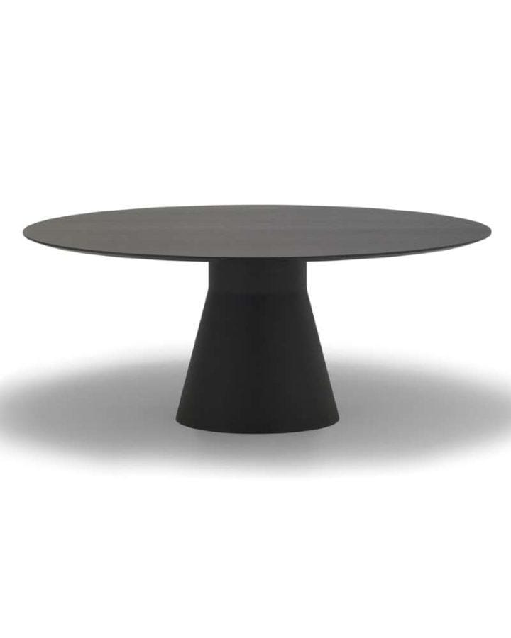 Andreu World REVERSE CONFERENCE table, Ø160 cm, black ME14002 - Nomart