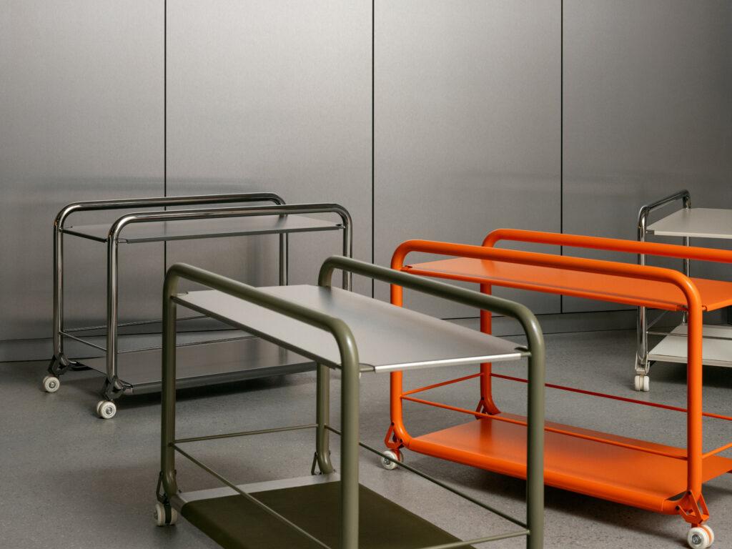 Lammhults TENSION trolley, orange - Nomart