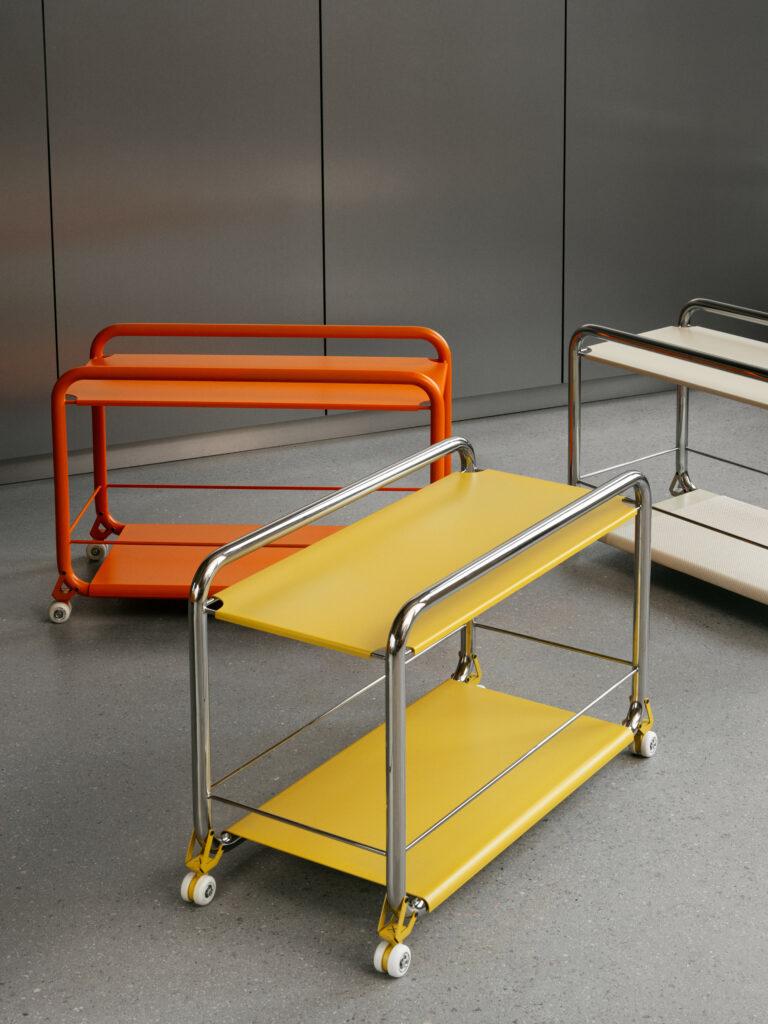 Lammhults TENSION trolley, orange - Nomart